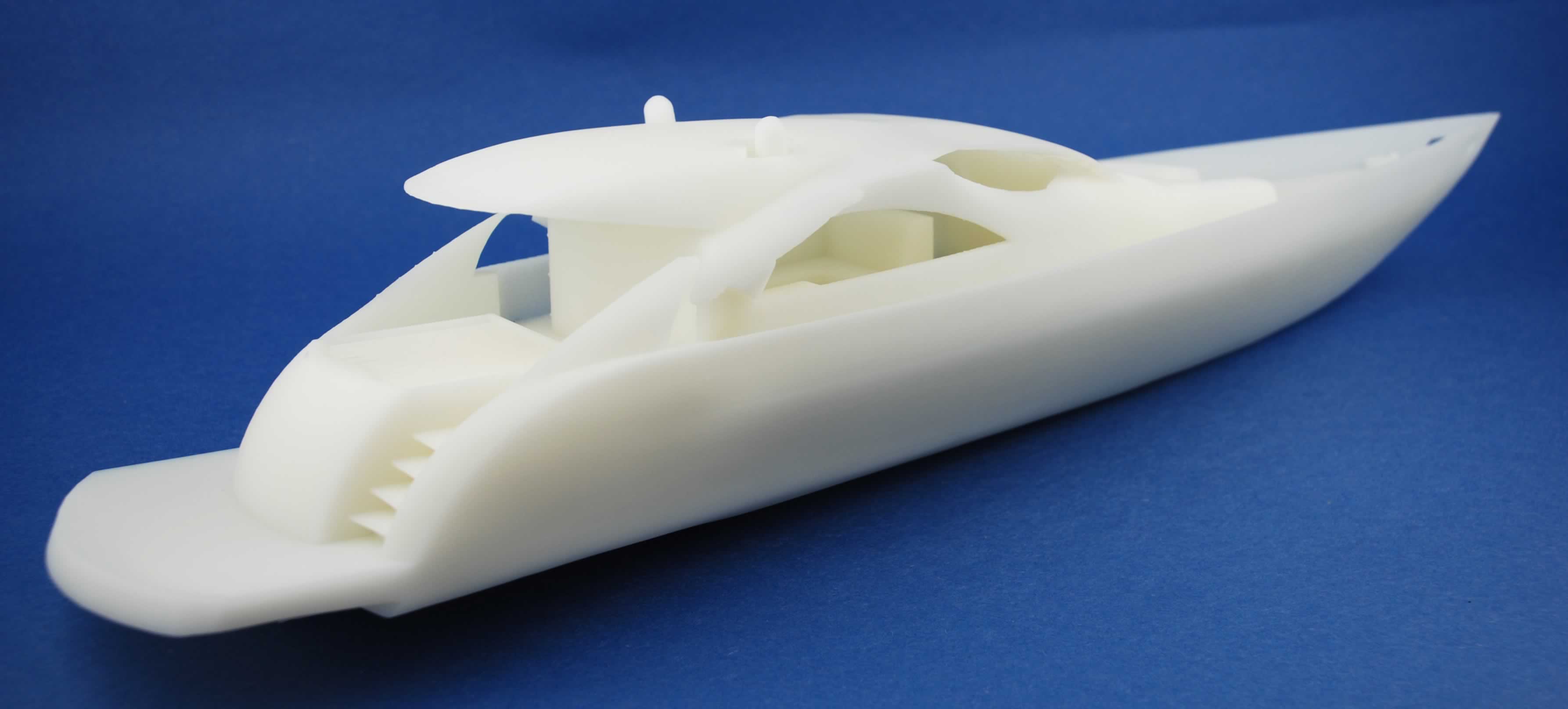 Toy Boat Additively Manufactured from Somos® Imagine 8000 (Photo ...